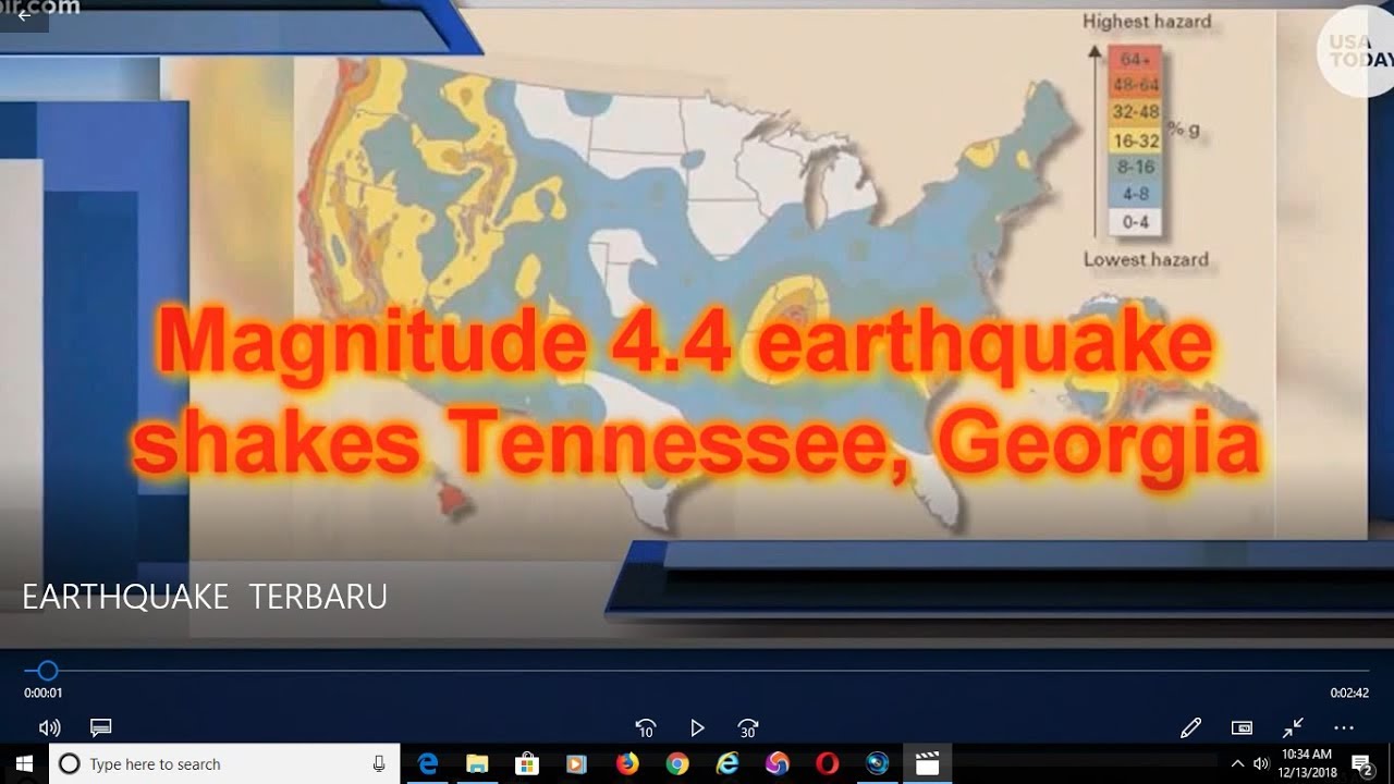 Magnitude 4.4 earthquake jolts Tennessee; felt in Atlanta – Mocs News